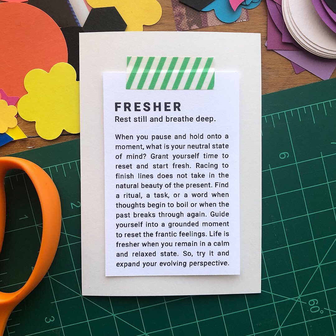 Fresher: Original Collage Oracle Card – ivyly